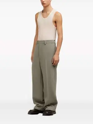 AMI Paris Wide-leg Knitted Trousers