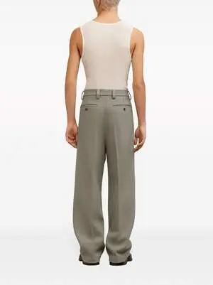 AMI Paris Wide-leg Knitted Trousers