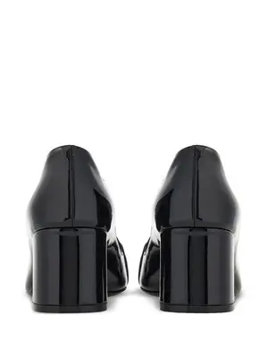 FERRAGAMO Gancini-detail Leather Pumps