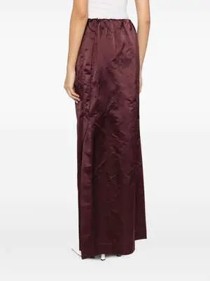 SA SU PHI Satin-finish Silk Skirt