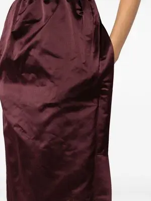 SA SU PHI Satin-finish Silk Skirt