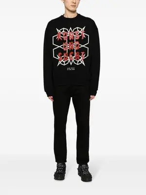 44 LABEL GROUP Graphic Print Cotton Sweatshirt