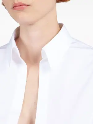 FERRAGAMO Wrap-design Cotton Shirt