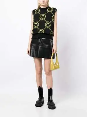 By Far Baby Amber Patent Leather Shoulder Bag - Green