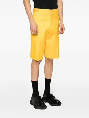 LANVIN Distressed Cotton Shorts