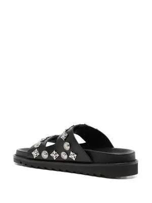 Toga Stud-embellished Leather Sandals