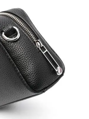 Tommy Hilfiger Grained-texture Crossbody Bag With Logo Plaque