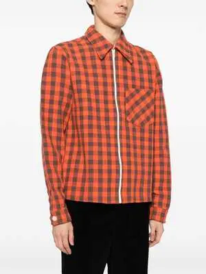 WALES BONNER Check-pattern Organic-cotton Jacket