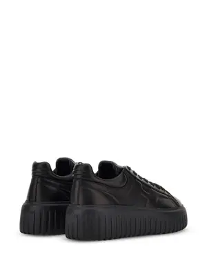 Hogan H-stripes Low-top Platform Sneakers - Black