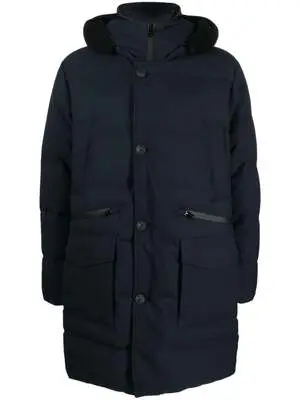 Woolrich Button-fastening Hooded Padded Coat