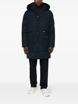 Woolrich Button-fastening Hooded Padded Coat