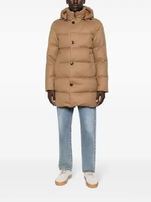 Woolrich Button-fastening Hooded Padded Coat