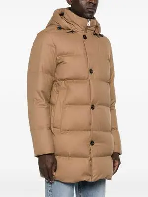 Woolrich Button-fastening Hooded Padded Coat