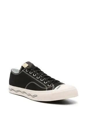 Visvim Seeger Lo Leather Sneakers - Black