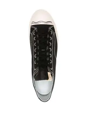 Visvim Seeger Lo Leather Sneakers - Black