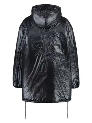 Saint Laurent Cassandre Padded Hooded Jacket - Black