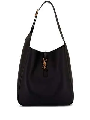 Saint Laurent Large Le 5 À 7 Leather Shoulder Bag - Black