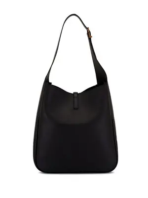 Saint Laurent Large Le 5 À 7 Leather Shoulder Bag - Black