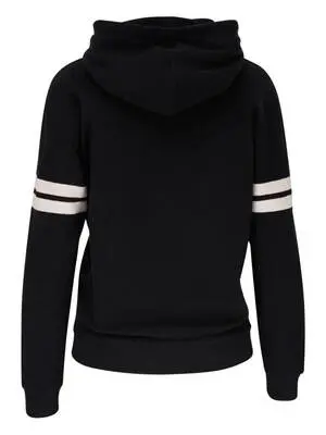 Saint Laurent Logo-embroidered Organic-cotton Hoodie