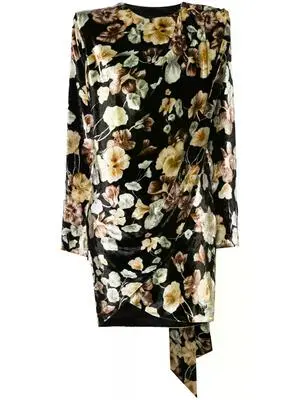 Saint Laurent Floral Dresses