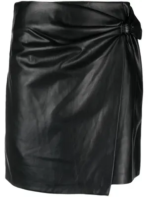 Dkny Mid-rise Mini Wrap Skirt