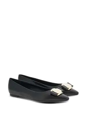 FERRAGAMO Vara Bow Ballerina Shoes - Black
