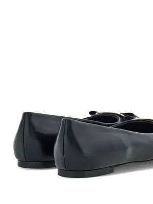 FERRAGAMO Vara Bow Ballerina Shoes - Black