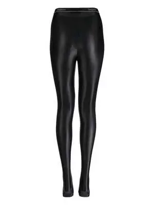 Saint Laurent Logo-jacquard Footed Leggings