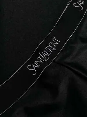 Saint Laurent Logo-jacquard Footed Leggings