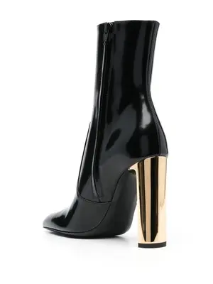 Saint Laurent Auteuil 100mm Leather Boots - Black