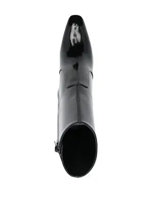 Saint Laurent Auteuil 100mm Leather Boots - Black