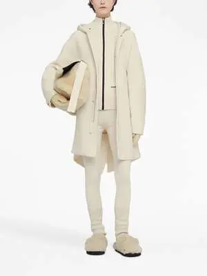 JIL SANDER Logo-embroidered Ribbed-knit Cardigan