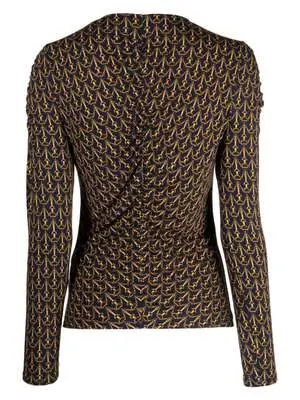 Veronica Beard Neeta Monogram Top