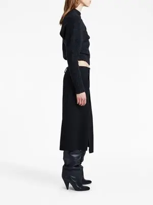 Proenza Schouler Asymmetric Twill Wrap Skirt