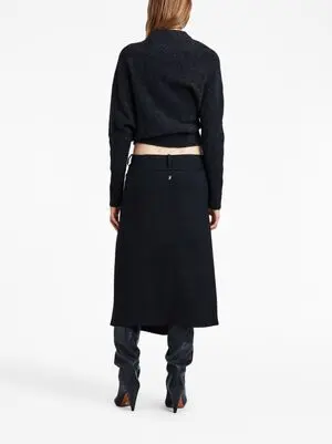 Proenza Schouler Asymmetric Twill Wrap Skirt