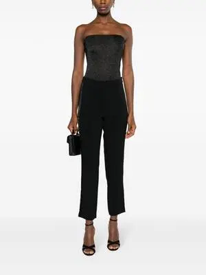 Federica Tosi Satin-trimmed Ankle-length Trousers