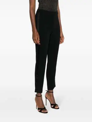 Federica Tosi Satin-trimmed Ankle-length Trousers