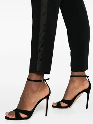 Federica Tosi Satin-trimmed Ankle-length Trousers
