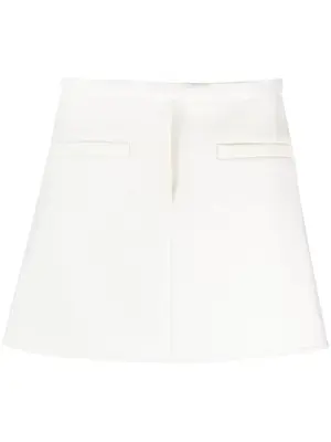 COURREGES Crepe Trapeze Miniskirt