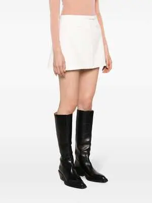 COURREGES Crepe Trapeze Miniskirt