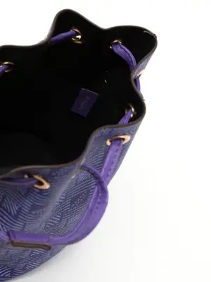Moreau Monogram-print Bucket Bag - Purple