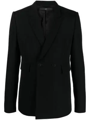 SAPIO Double-breasted Wool-cotton Blazer