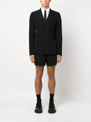 SAPIO Double-breasted Wool-cotton Blazer