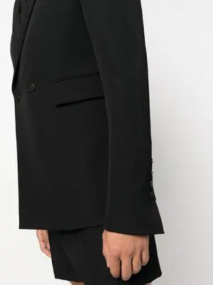 SAPIO Double-breasted Wool-cotton Blazer