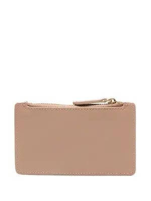 Pinko Love Bird Leather Cardholder - Neutrals
