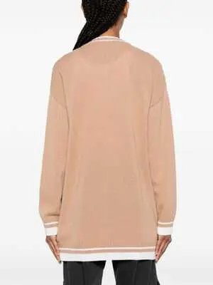 MSGM Contrasting-trim Knit Cardigan