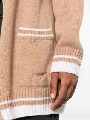 MSGM Contrasting-trim Knit Cardigan