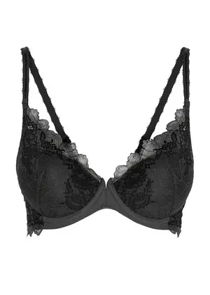 Wacoal Lace Perfection Push-up Bra - Charcoal