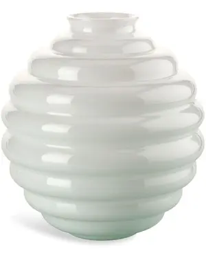 VENINI Deco Glass Vase - White