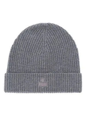 Isabel Marant Étoile Ribbed Knit Beanie - Grey